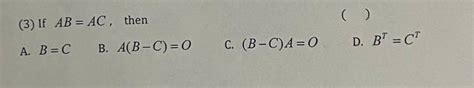 Solved If AB AC Chegg