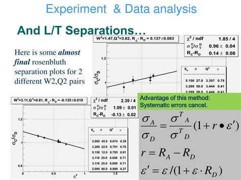 Ppt Physics Data Analysis Cross Section Calculation Lt Separations