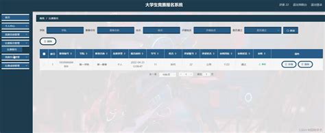 springboot毕设项目大学生竞赛报名系统00a22（java vue mybatis maven mysql） springboot