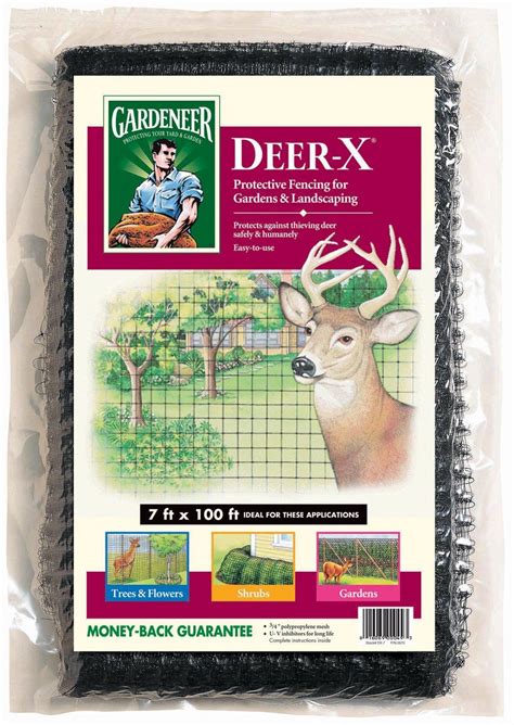 Dalen Deer X Protective Netting For Gardens And Landscapes 7 X 100 Strong And Durable 3 4