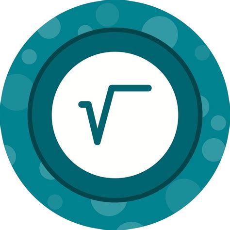 Beautiful Square Root Symbol Glyph Vector Icon 17506980 Vector Art At