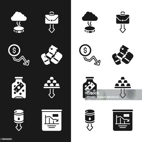 Set Credit Card Dollar Rate Decrease Storm Briefcase Glass Money Jar