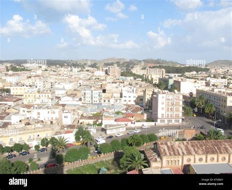 Asmara Panorama Is A View Showcasing The Capital Of Eritrea Asmara Known For Its Modernist