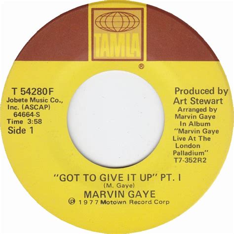 Marvin Gaye Got To Give It Up Pt I Got To Give It Up Pt Ii