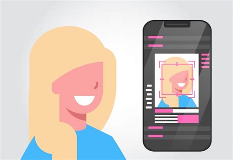 Premium Vector Biometric Scanning System Of Control Protection Smart