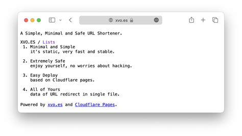 github moeoffice xvo es a simple minimal and safe url shortener