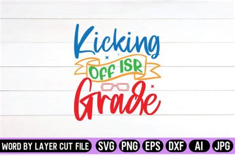 Kicking Off 1sr Grade Svg Design Graphic By Svg Artfibers · Creative Fabrica