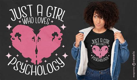 Girl Who Loves Psychology T Shirt Design Vector Download