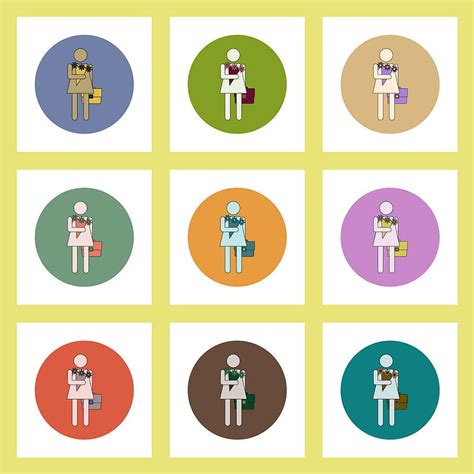 벡터에 학교 개념을 다시 플랫 아이콘 세트 Eps Ai Uidownload