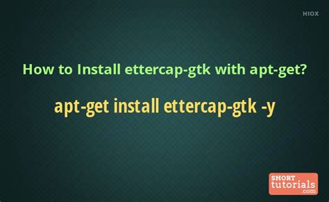 How To Install Ettercap On Kali Linux Tutorial Dpokprecision