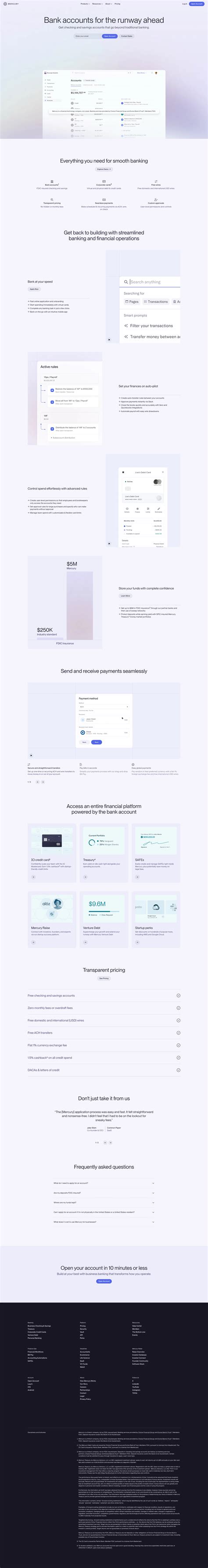 Mercury Website Design Lapa Ninja