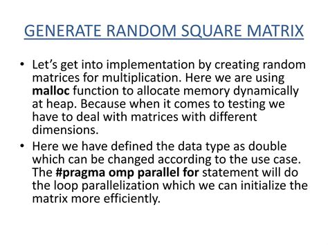 Parallelizing Matrix Multiplication Ppt