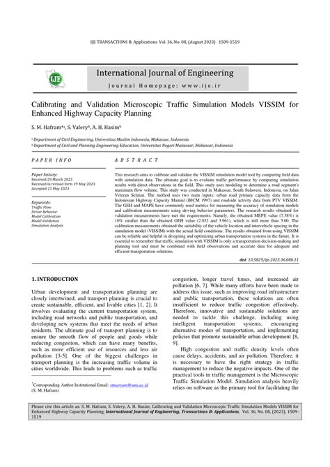 Pdf Calibrating And Validation Microscopic Traffic Simulation Models