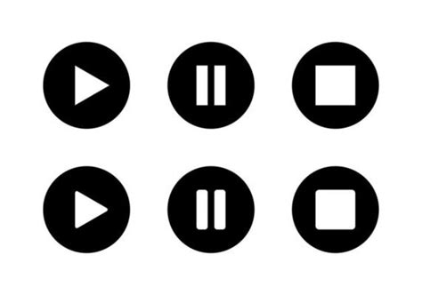 Play Pause Button Vector Art Icons And Graphics For Free Download