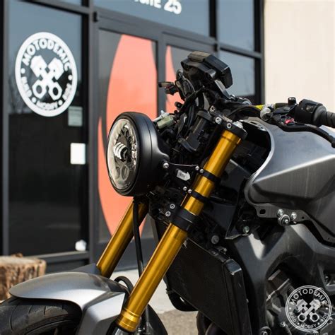 Motodemic Custom Headlight Brackets For Yamaha Fz 09 Mt 09