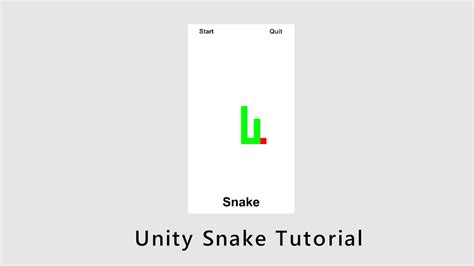 Unity Snake Tutorial YouTube