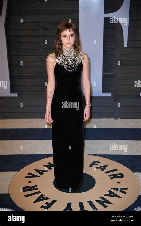 Emma Watson Attending The Vanity Fair Oscar Party Hosted By Radhika Jones At Wallis