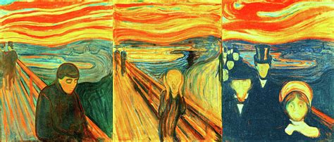 Despair Scream And Anxiety By Edvard Munch Collage Digital Art By