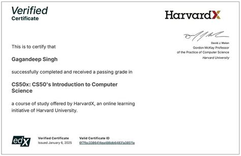 Gagandeep Singh On Linkedin Cs50 Harvard Computerscience