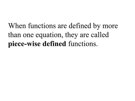 PPT Library Of Functions Piecewise Defined Functions PowerPoint Presentation ID 4720819