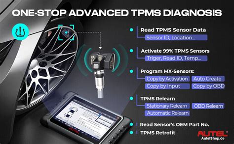 2025 Autel MaxiCOM MK808S TS MK808Z TS TPMS Relearn Tool Support Sensor Programming