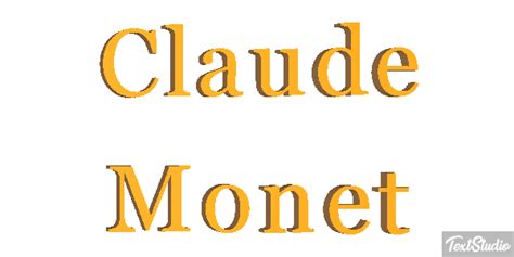 Claude Monet Celebrity Animated  Logo Designs