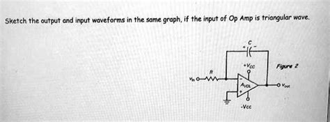 solved sketch the output and input waveforms in the same graph if the