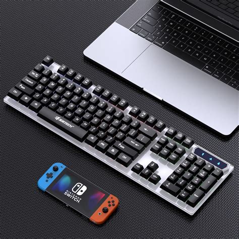 Jertech K358 Keyboard Desktop Optical Rgb Led Rainbow Backlit Keyboard Wired Gaming Keyboard For