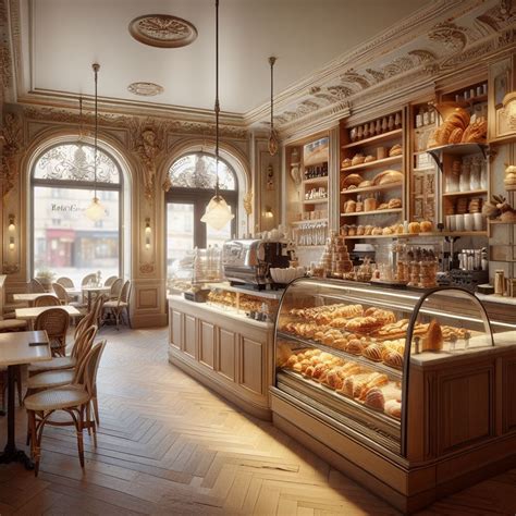 Cozy Bakery With Fresh Baked Bread And Pastries Elegant Bakery