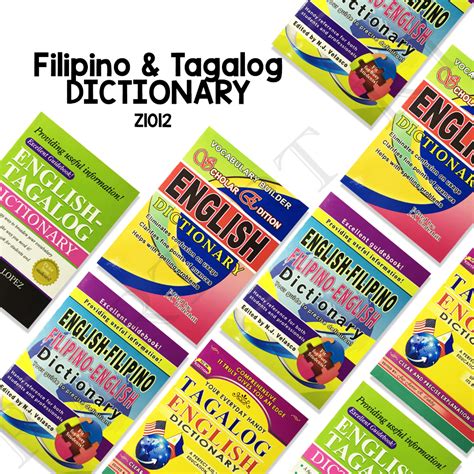 Learning English Tagalog English Filipino Dictionary Dictionary Medium