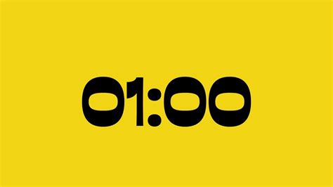 🕒 60 Second 1 Minute Countdown Timer No Music⏱️ Times Ticking