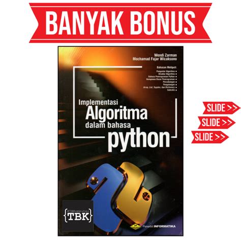 buku implementasi algoritma dalam bahasa python lazada indonesia