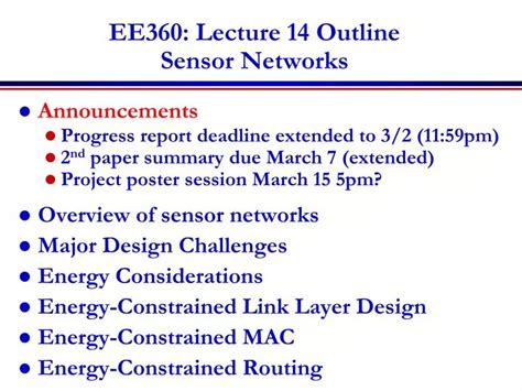 ppt ee360 lecture 14 outline sensor networks powerpoint presentation