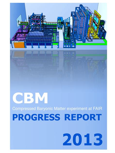 Pdf Cbm Progress Report 2013 Compressed Baryonic Matter Experiment At Fair