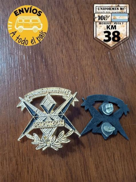 Pin De Boina De Pba De Policia Local Dorado Uniformes Mc