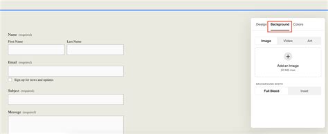 How To Add A Background To Form On Squarespace — By Crawford