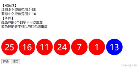 基于html js实现的简易双色球滚动代码 滚动球开奖源码 csdn博客
