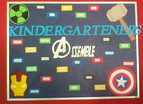 Back To School Avengers Board Kindergarten Classroom Themes