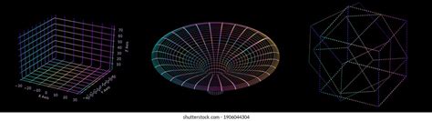 set graphs elements created using generative stock vector royalty free