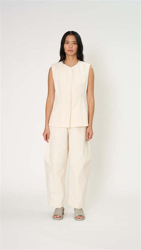 Lauren Manoogian Structure Bodice Top Natural Garmentory