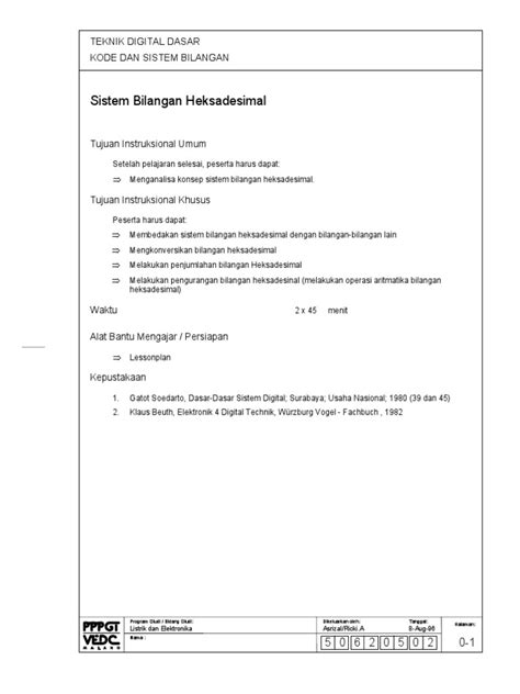 Bilangan Hexadesimal Pdf