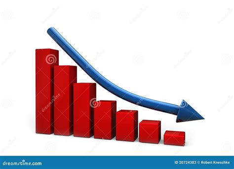 Declining Bar Chart And Falling Arrow Stock Illustration Illustration Of Plan Planning 20724383