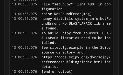 Build Fails After Installing Scipy Troubleshooting And Help Koyeb Community
