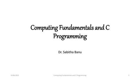 computing fundamentals and c pptx