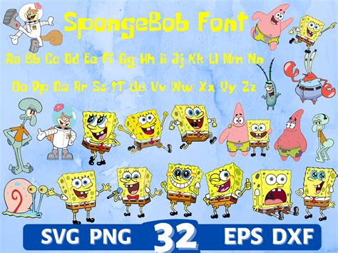 Digital Download Spongebob Spongebob Svg Spongebob Png S Inspire Uplift