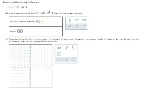 Solved Consider The Following Quadratic Function F X Chegg