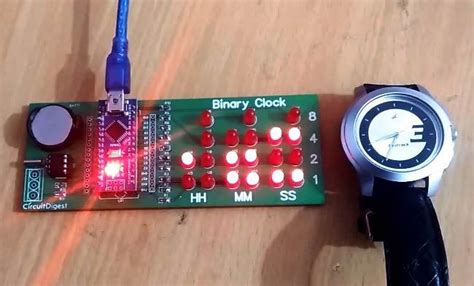Circuit Digest — Led Binary Clock Using Arduino In This Led