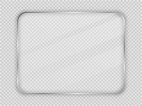 Glass Plate In Rounded Rectangular Frame 24279165 Vector Art At Vecteezy
