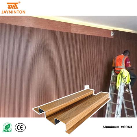 Aluminum Fluted Wall Panels Wall Interior Cladding Panel For Living