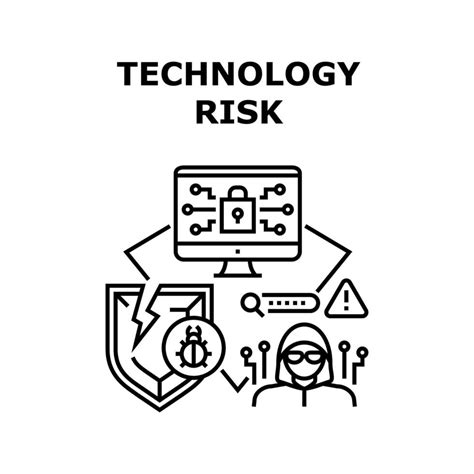 Technology Risk Vector Concept Black Illustration Vector Art At Vecteezy